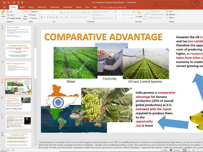 01. Trade Comparative Advantage (Slides, Activities and Notes ...