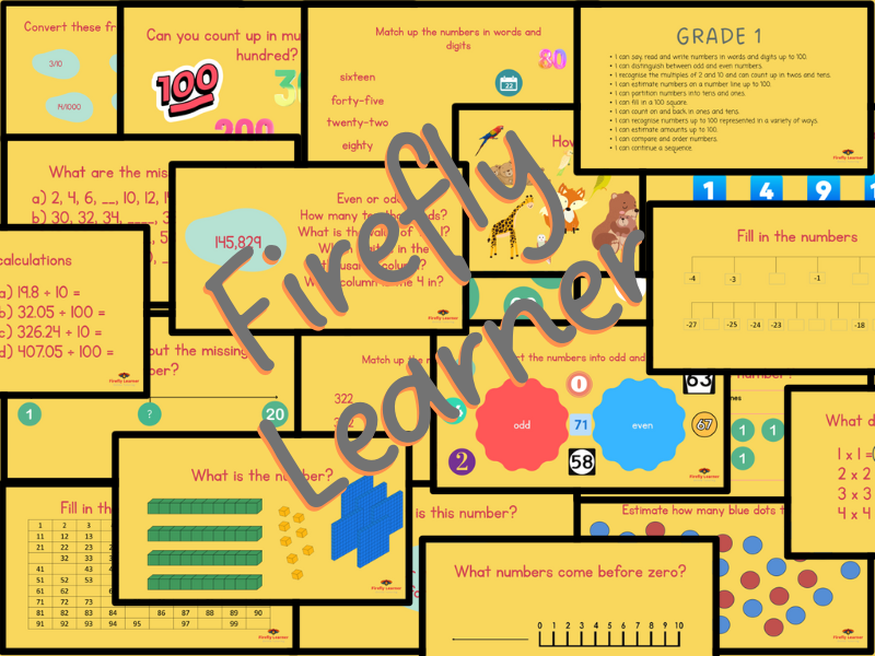 Number & Place Value - Maths Assessment Quiz/ Review - Grades 1 - 5 ...