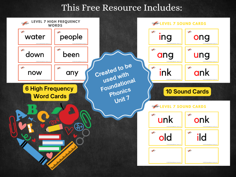 Free Phonics Flash Cards 7 | ng, nk, and ld | Teaching Resources