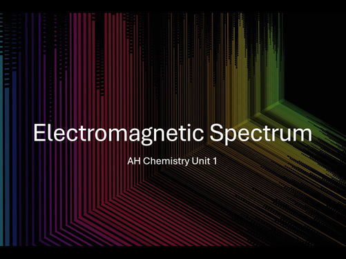 Advanced Higher Chemistry Unit 1 Electromagnetic Spectrum | Teaching ...