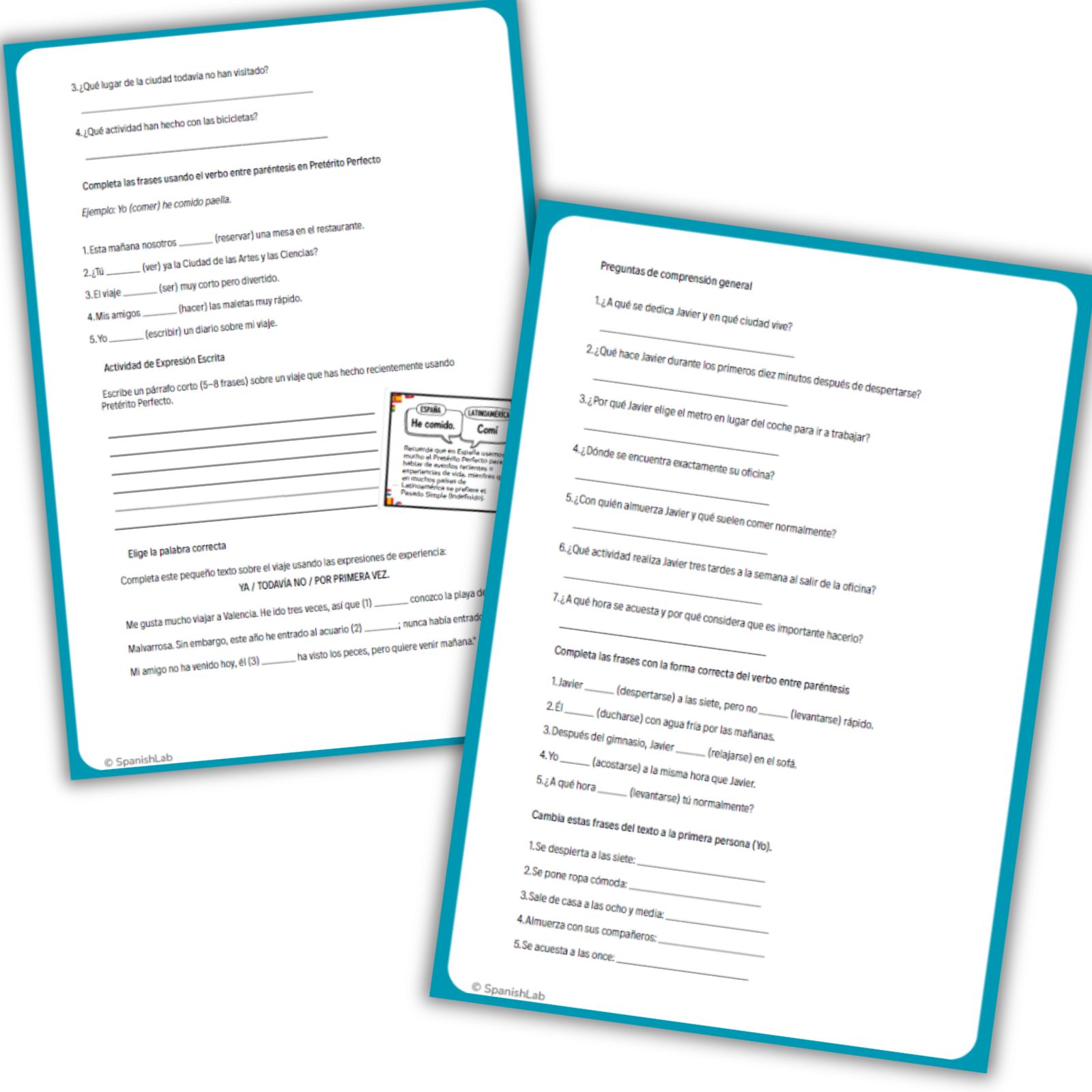 Spanish Reading Comprehension Bundle | 7 A2 Texts Grammar & Speaking ...