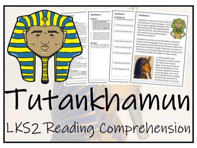 LKS2 History - Tutankhamun Reading Comprehension & Biography Bundle ...