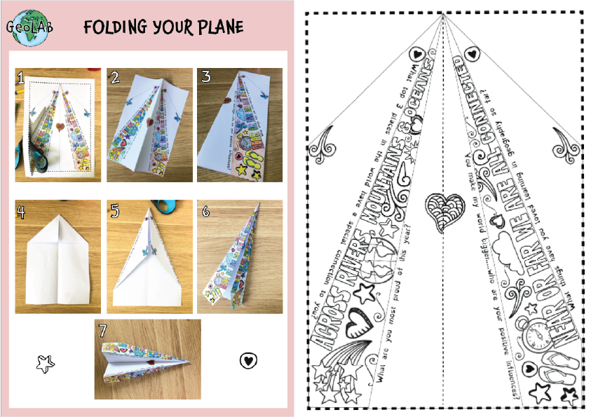 Valentines day paper aeroplane activity | Teaching Resources