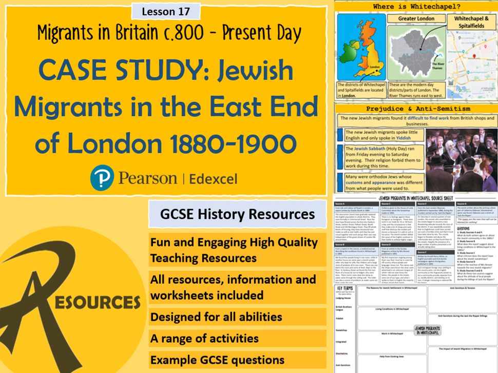 GCSE HISTORY Edexcel: Migrants in Britain Unit 3 (Industrial Britain ...