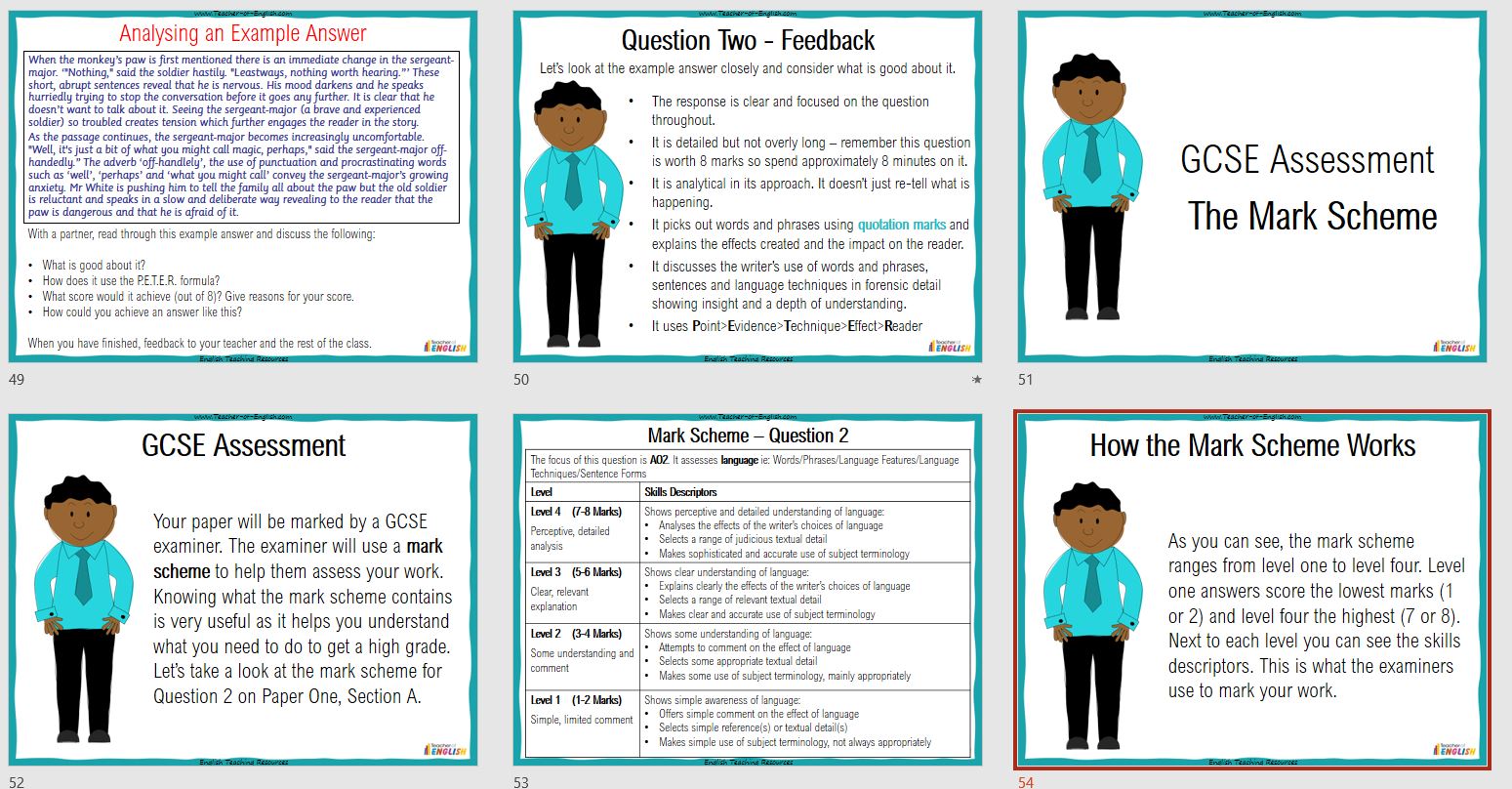 Eduqas Gcse English Language Component 1 Paper Teaching Resources Grade