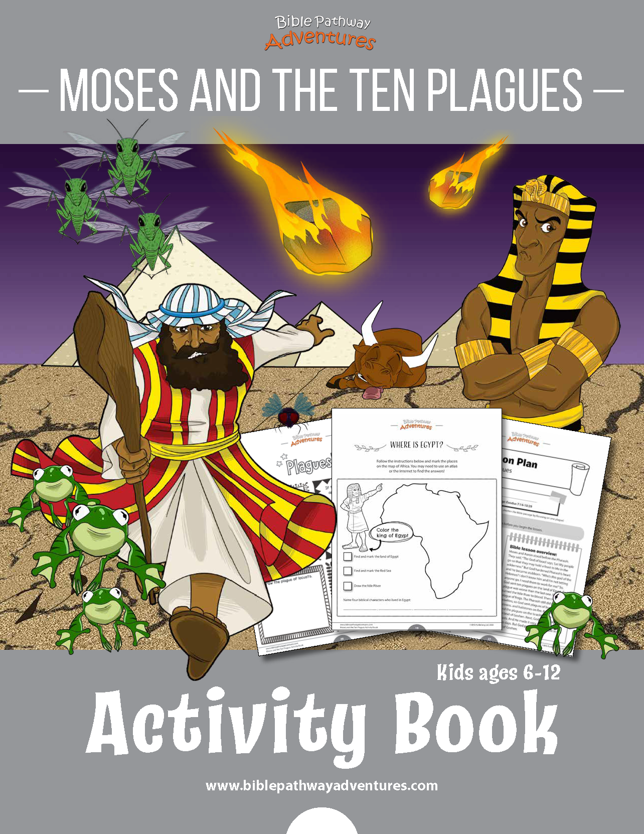 Moses and the Ten Plagues Activity Book and Lesson Plans | Teaching ...
