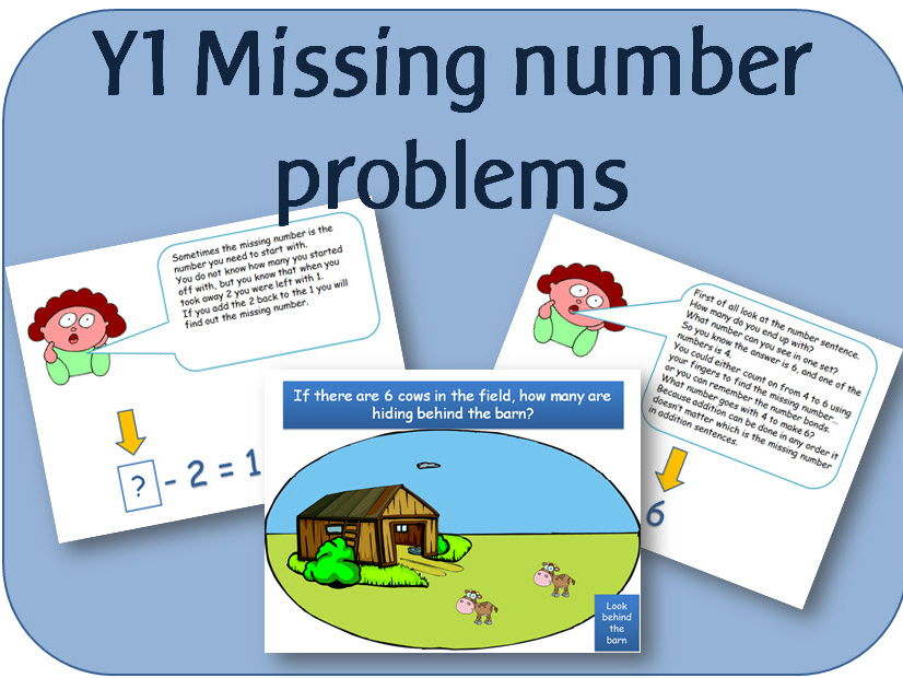 Year 1 Maths Missing Number Problems Teaching Resources