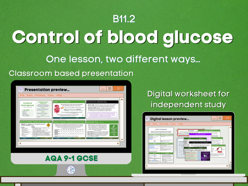 Control of blood glucose Lesson bundle | Teaching Resources