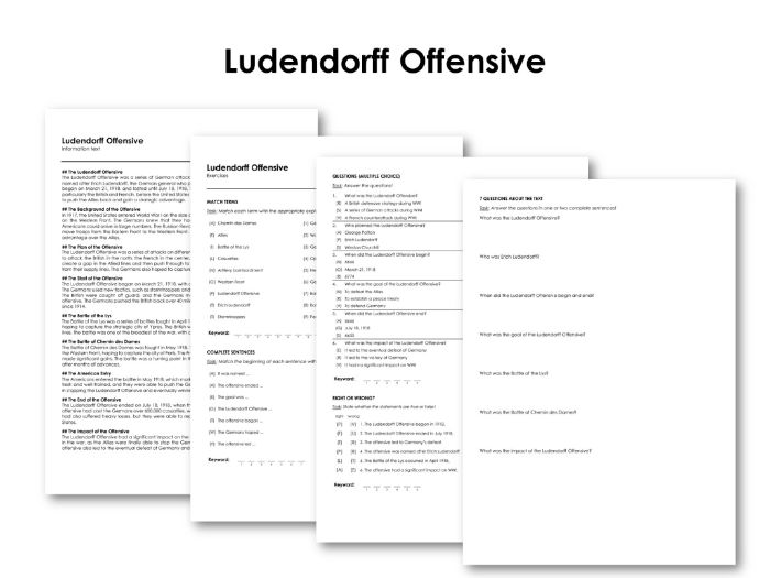 Ludendorff Offensive | Teaching Resources