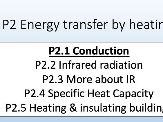 AQA GCSE PHYSICS P2 HEAT TRANSFERS - FULL SLIDES | Teaching Resources