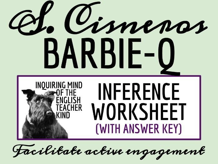 "Barbie-Q" by Sandra Cisneros Literary Analysis Worksheet | Critical ...