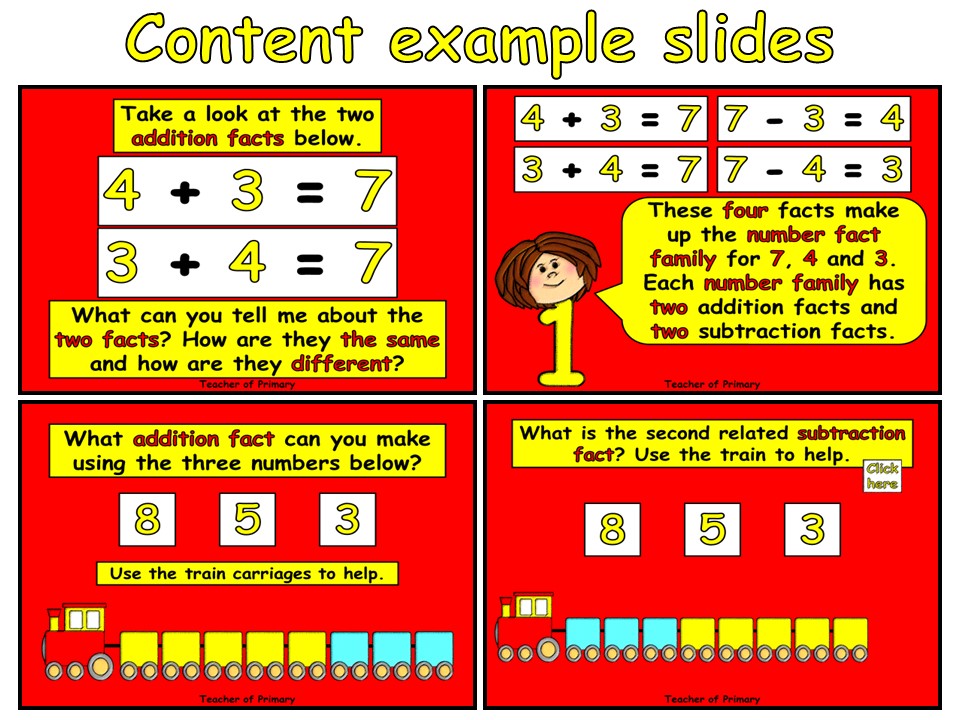 Number Fact Families PowerPoint Presentation And Worksheets By Online Number Fact Families PowerPoint Presentation And Worksheets By Online