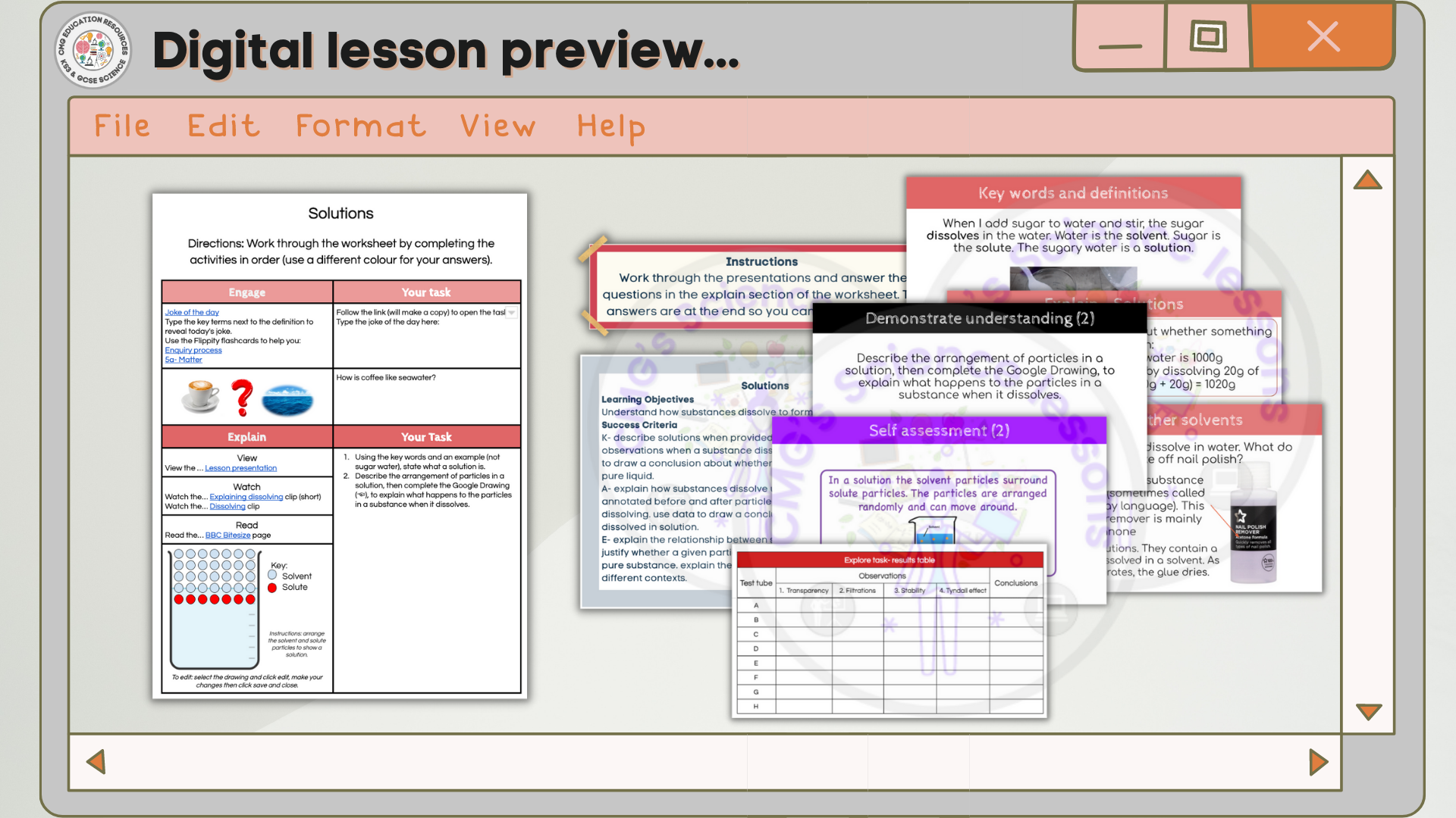 Solutions Distance learning | Teaching Resources