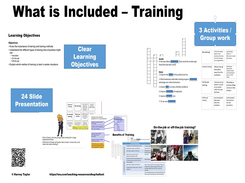 Training - Human Resources GCSE Business Full Lesson | Teaching Resources