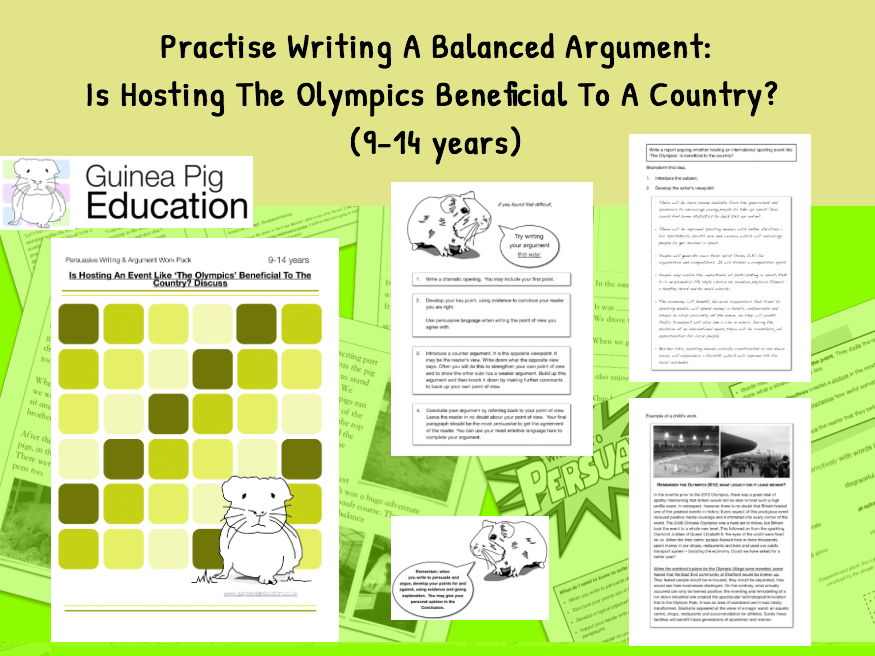 Practise Writing A Balanced Argument: Is Hosting The Olympics ...