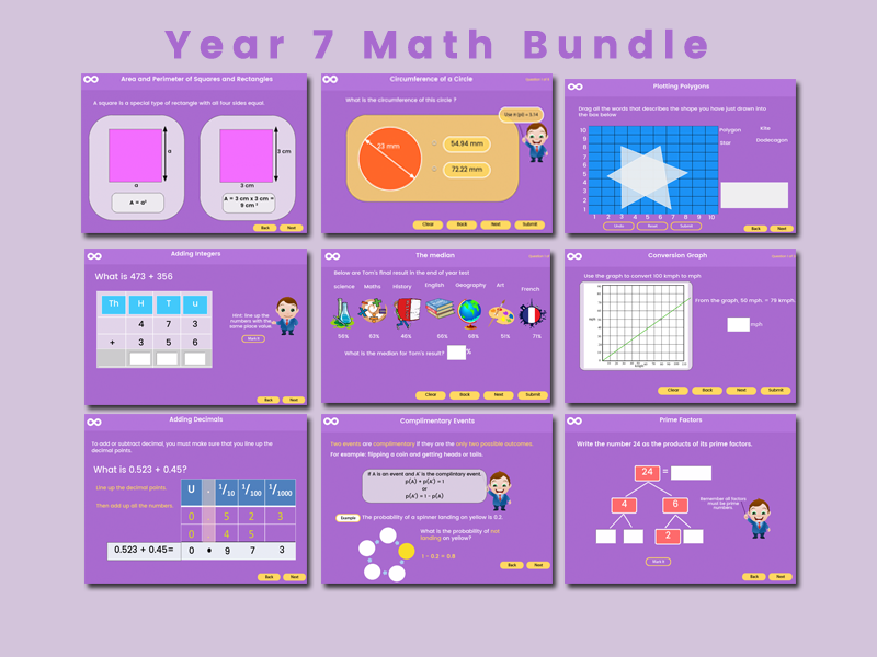 Year 7 Maths Bundle | Teaching Resources