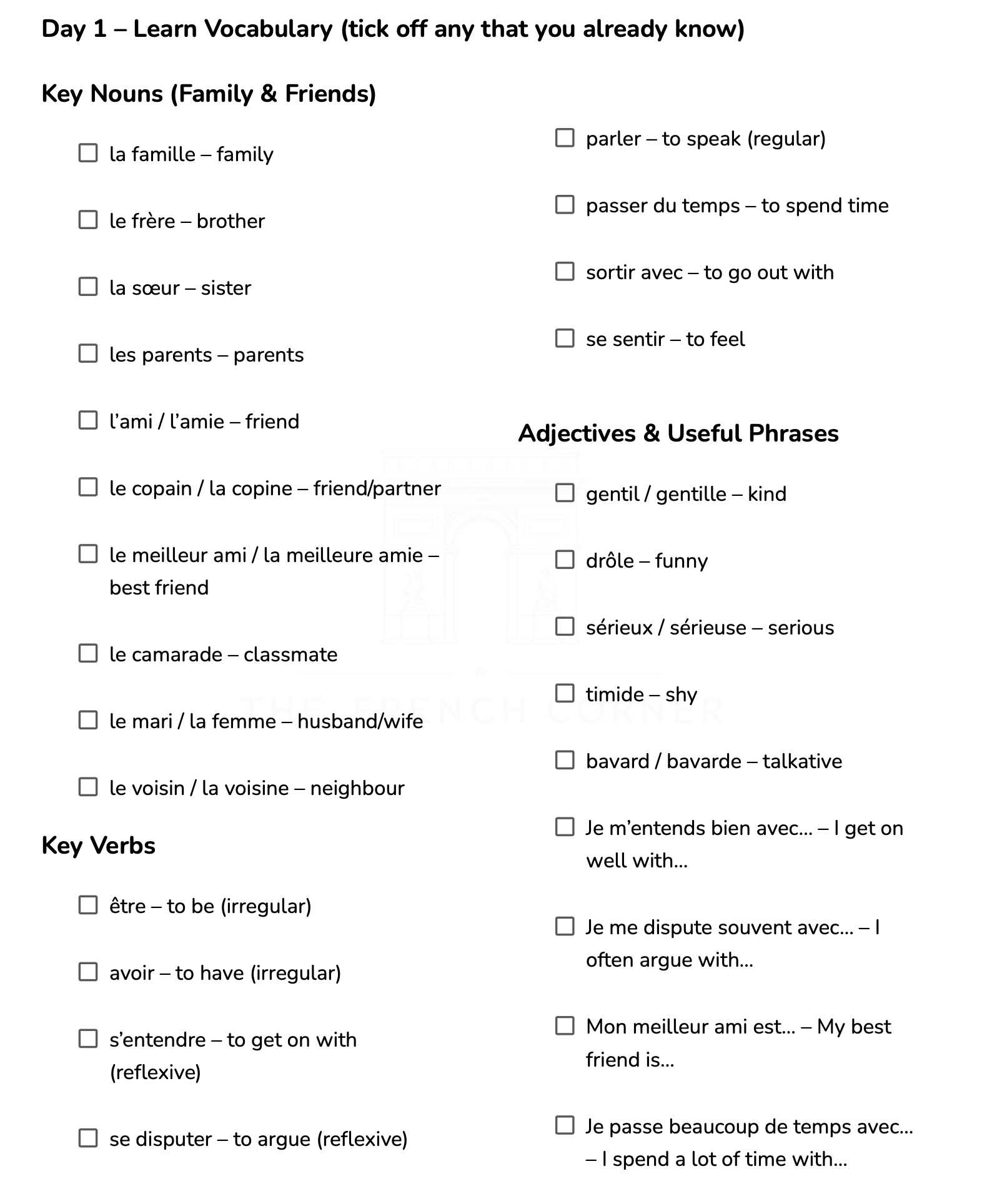 FREE 2026 AQA GCSE French F 7-Day Revision 1.1 | Teaching Resources