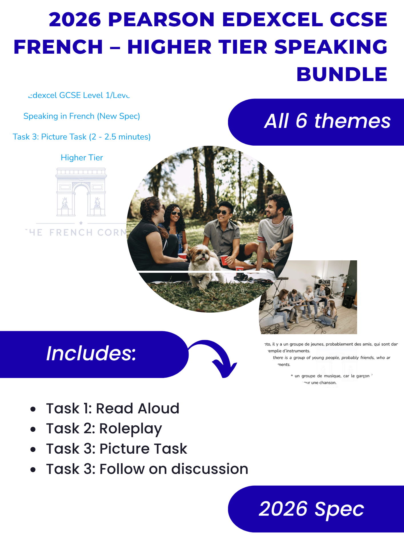 2026 Pearson Edexcel GCSE French – Higher Tier Speaking Bundle ...