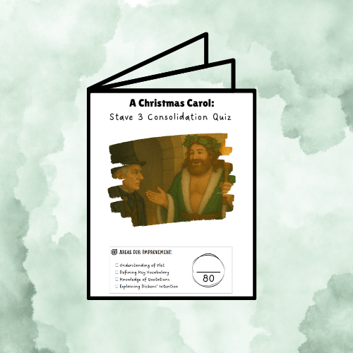 GCSE - A Christmas Carol - Stave 3, 80 Question Revision Quiz ...