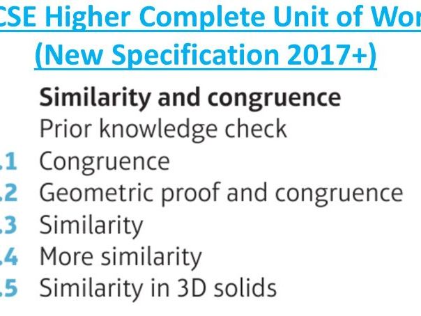 Whole-school similarity and congruency resources