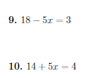 Equations involving negative numbers worksheets (with solutions ...