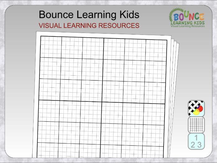 Graph paper - plain with guide lines by BounceLearningKids | Teaching ...