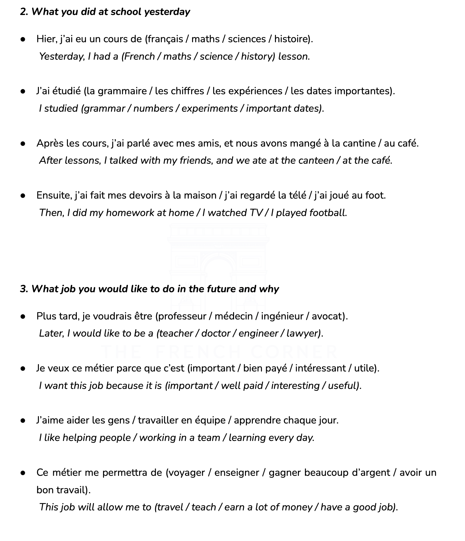 2026 AQA GCSE French Writing Foundation 90 word (New spec) | Teaching ...