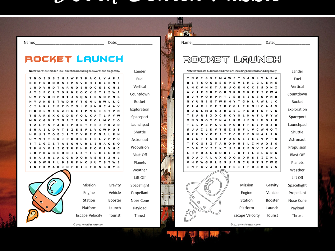 Rocket Launch Word Search Puzzle | Teaching Resources Rocket Launch Word Search Puzzle | Teaching Resources