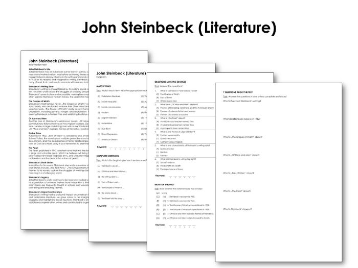 John Steinbeck (Literature) | Teaching Resources