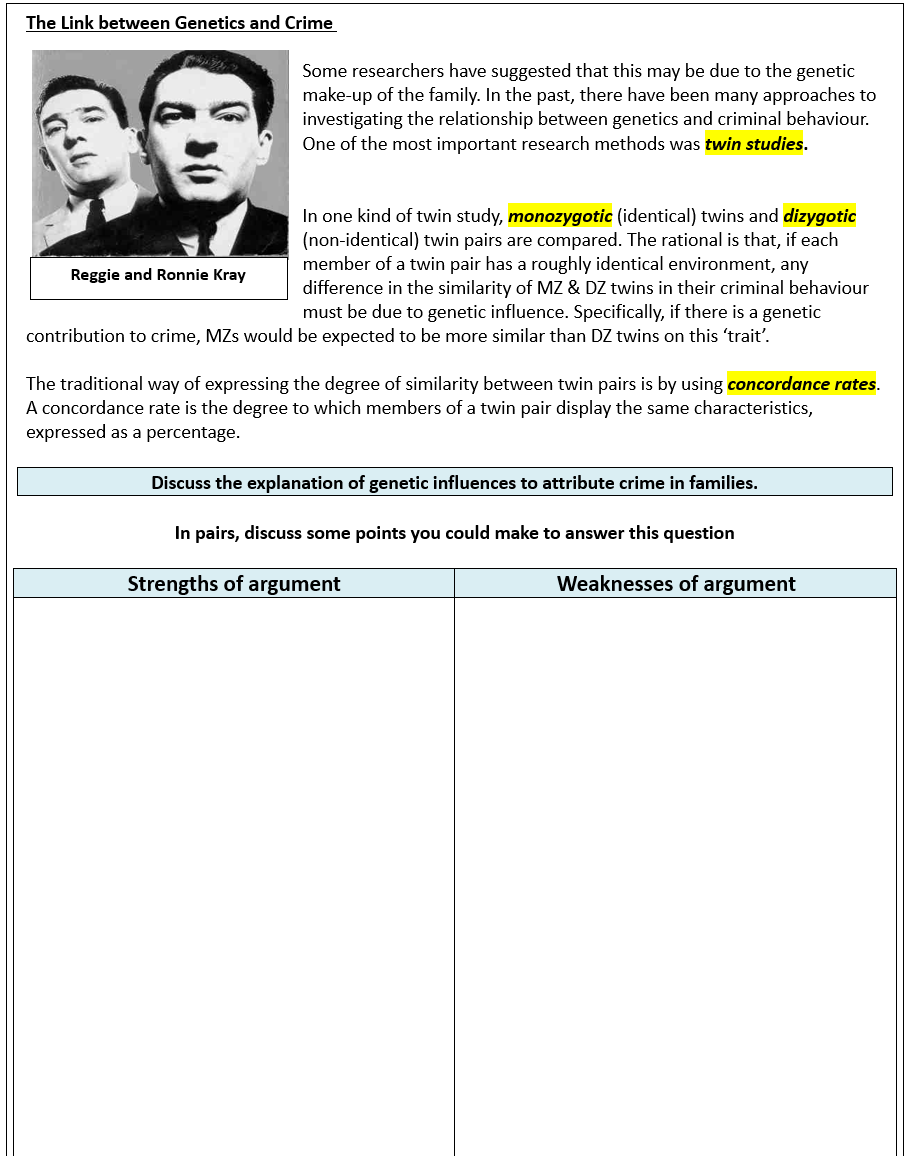 IB SL Biological Psychology - Genes and Gene Similarity | Teaching ...