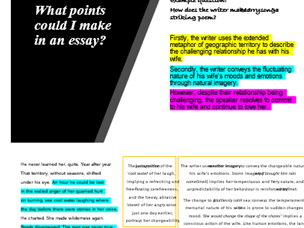 CIE iGCSE Songs of Ourselves Vol. 1 Part 3 Poems | Teaching Resources