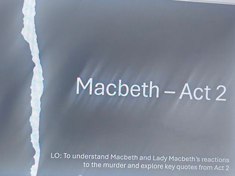 Yr 10 Macbeth Act 2 Overview | Teaching Resources