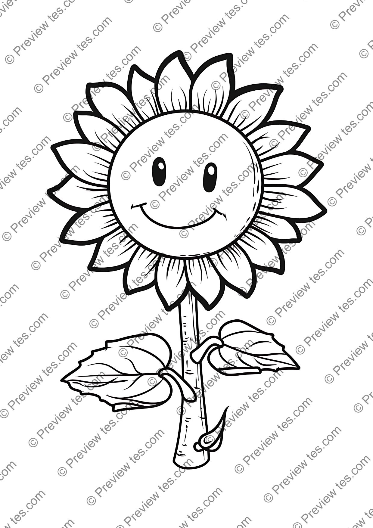 Sunflower Colouring Sheets | Garden Theme Art | Fine Motor Skills Pack ...
