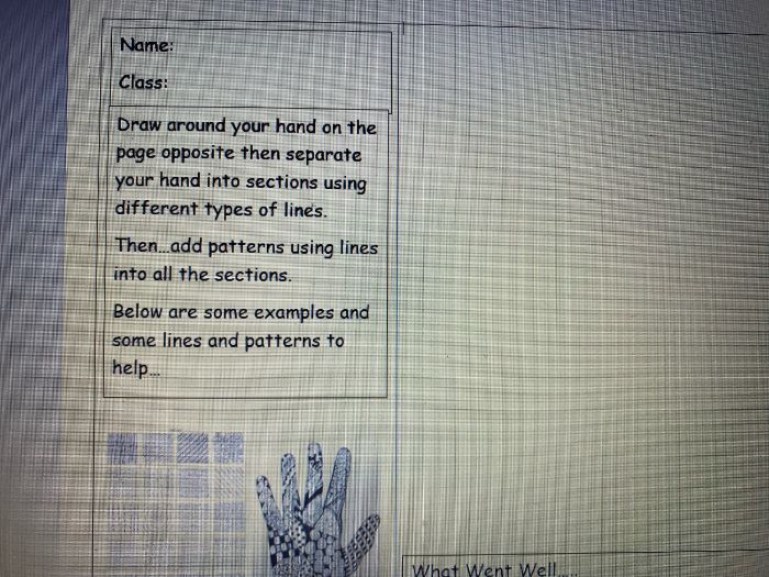Henna hand art worksheet | Teaching Resources