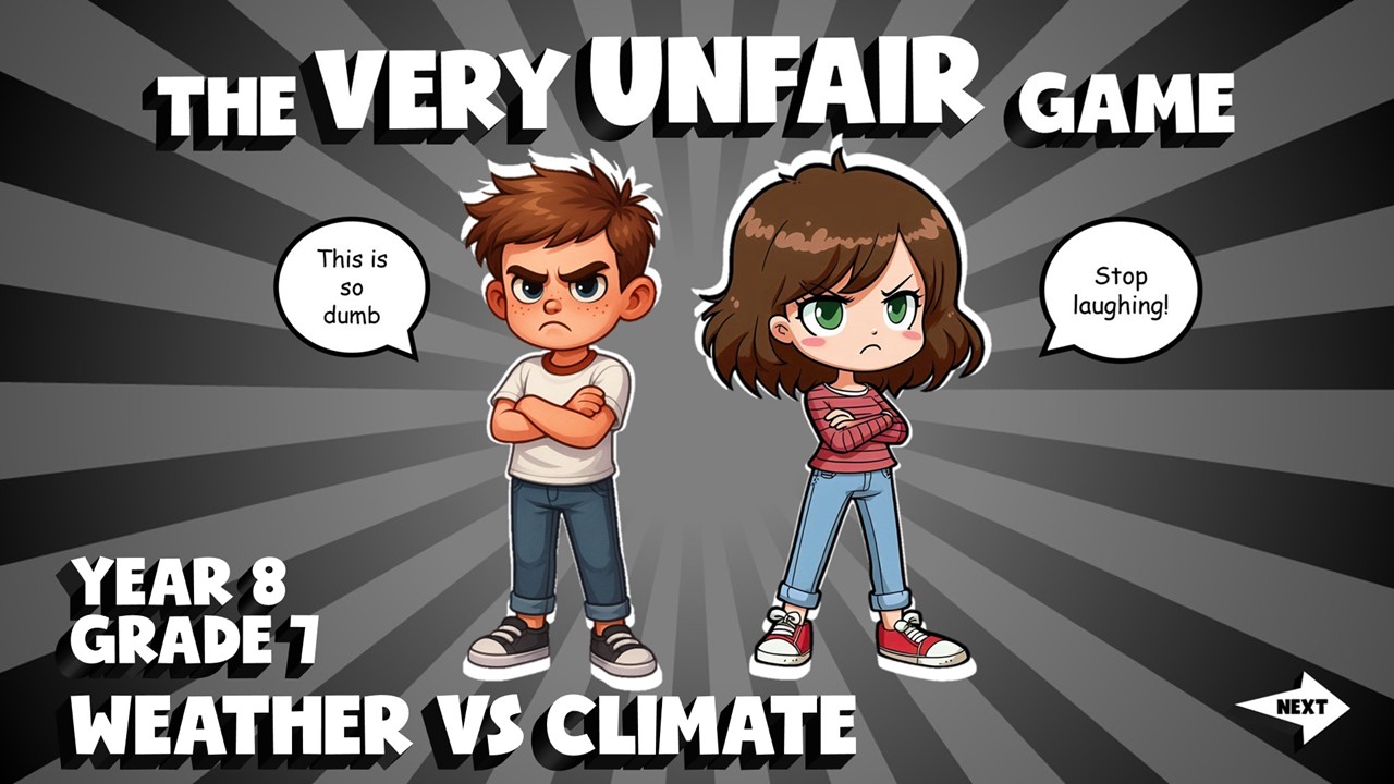Weather vs Climate VERY UNFAIR GAME | No-Prep Year 8 Science Review ...