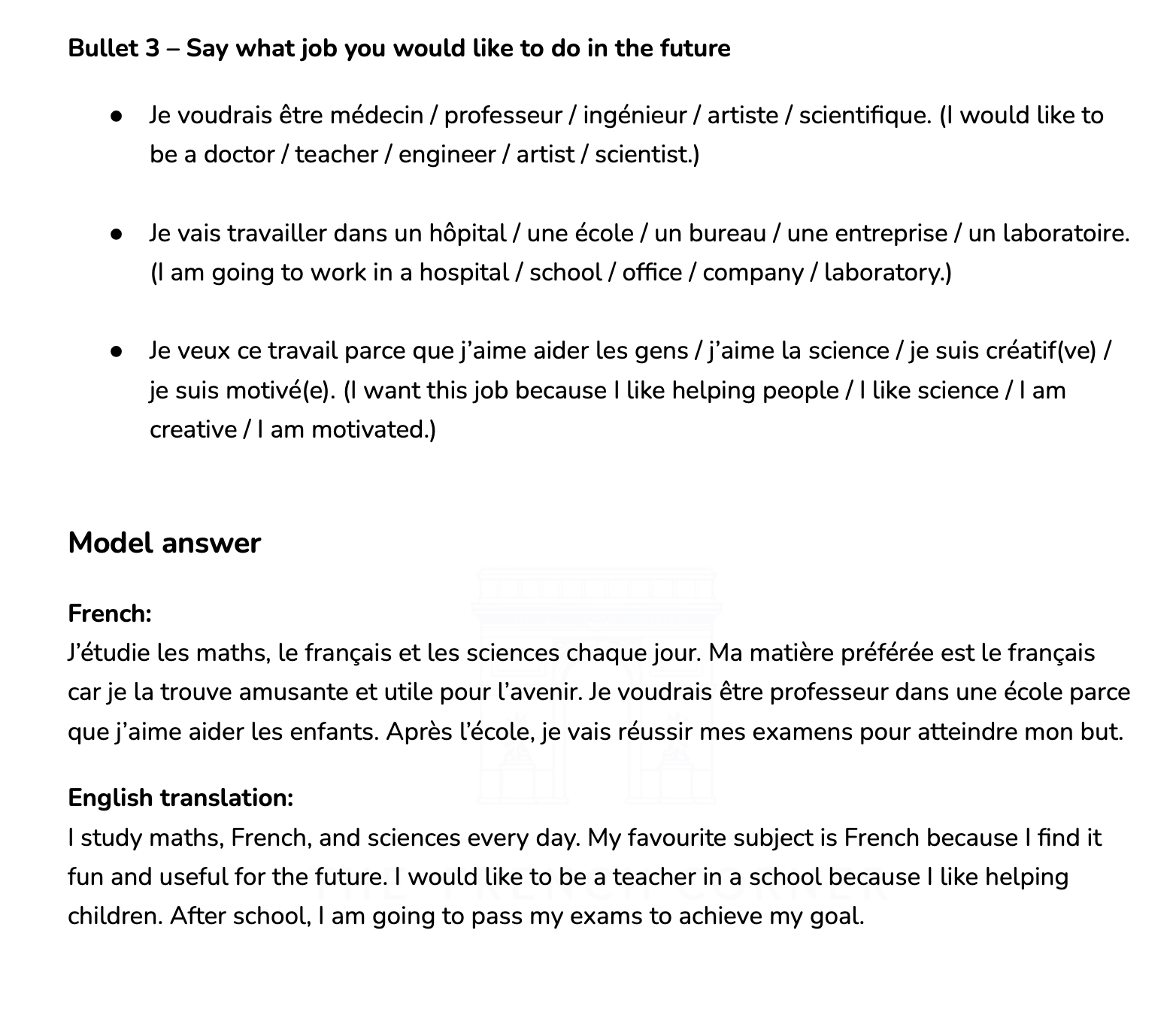 2026 Pearson Edexcel GCSE French – Writing 40-50 word - Foundation Tier ...