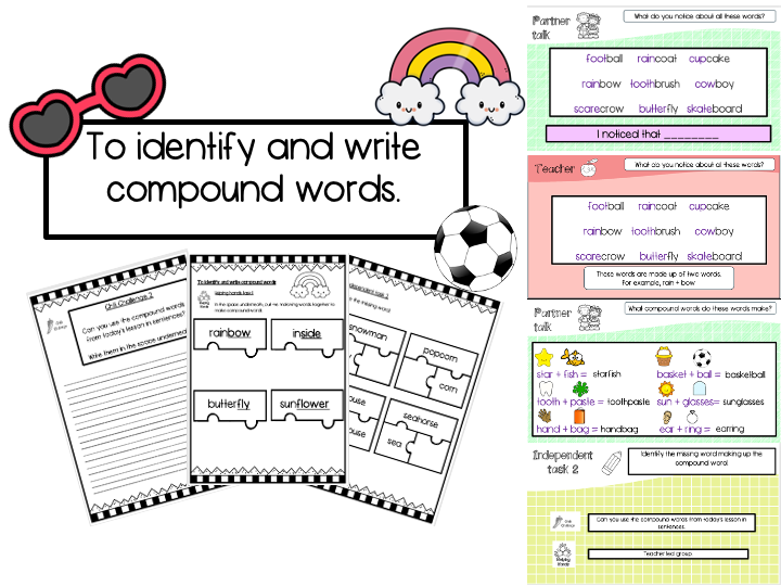 To identify and write compound words | Teaching Resources