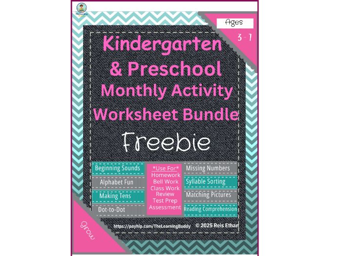 Kindergarten & Preschool Activity Freebie | Teaching Resources