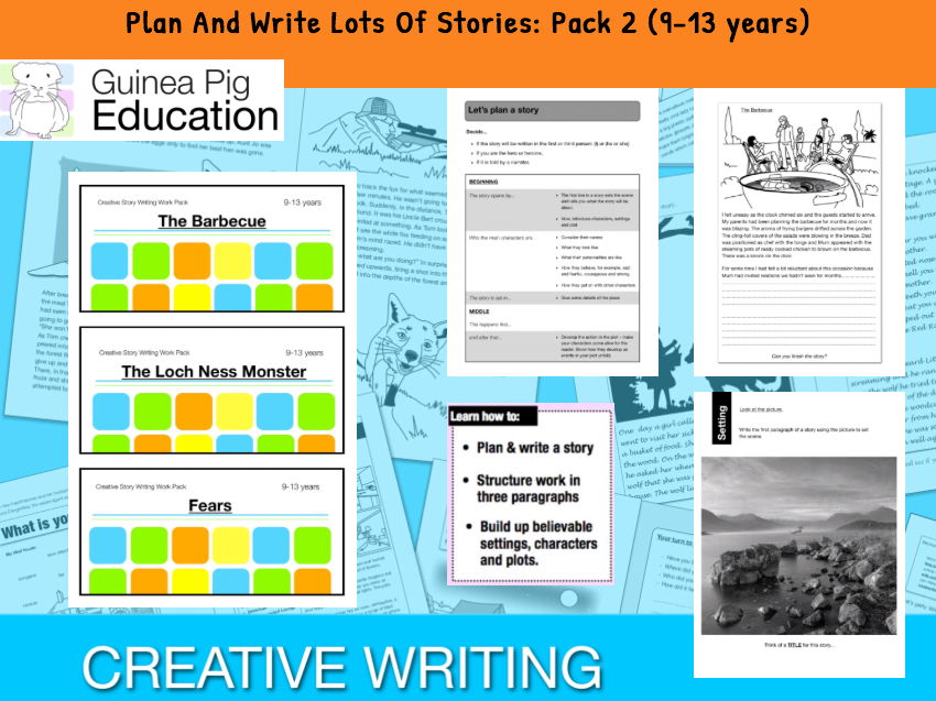 Plan And Write Lots Of Stories: Pack 2 (Creative Story Writing) 9-14 ...