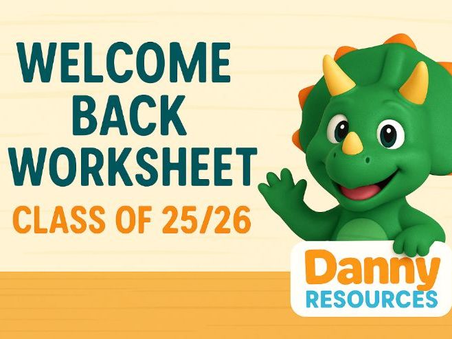 Welcome Back Worksheet – Class of 25/26 (Wordsearch & Fun Activities ...