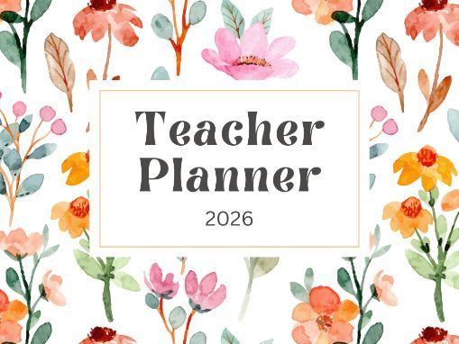 Teacher Organizer & Planner 2026 | Teaching Resources