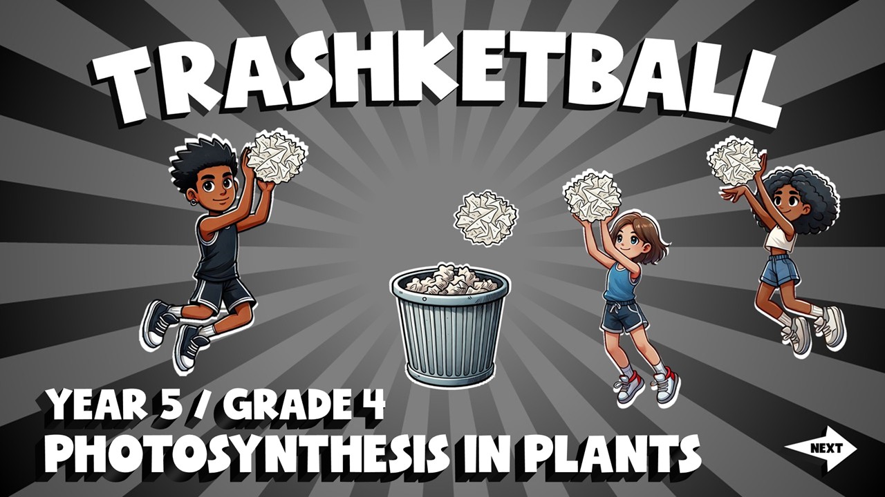 Photosynthesis in Plants TRASHKETBALL Science Game | No-Prep Year 5 ...