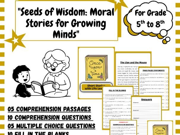 Seeds of Wisdom: Moral Stories & Reading Comprehension Activities for ...