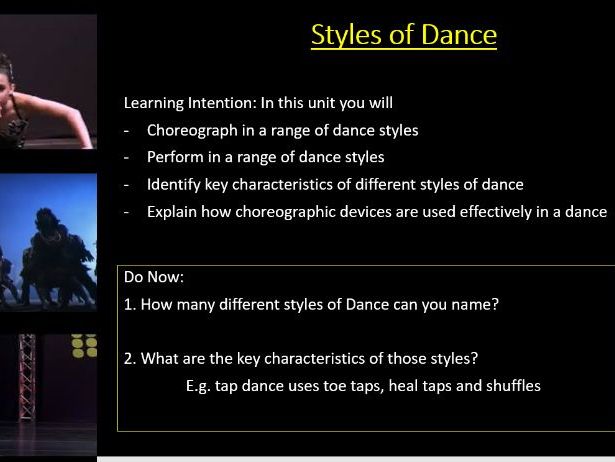 Styles of Dance | Teaching Resources