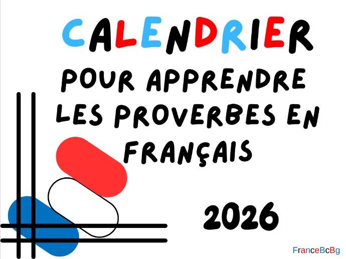 French Calendar of key French Proverbs | Teaching Resources