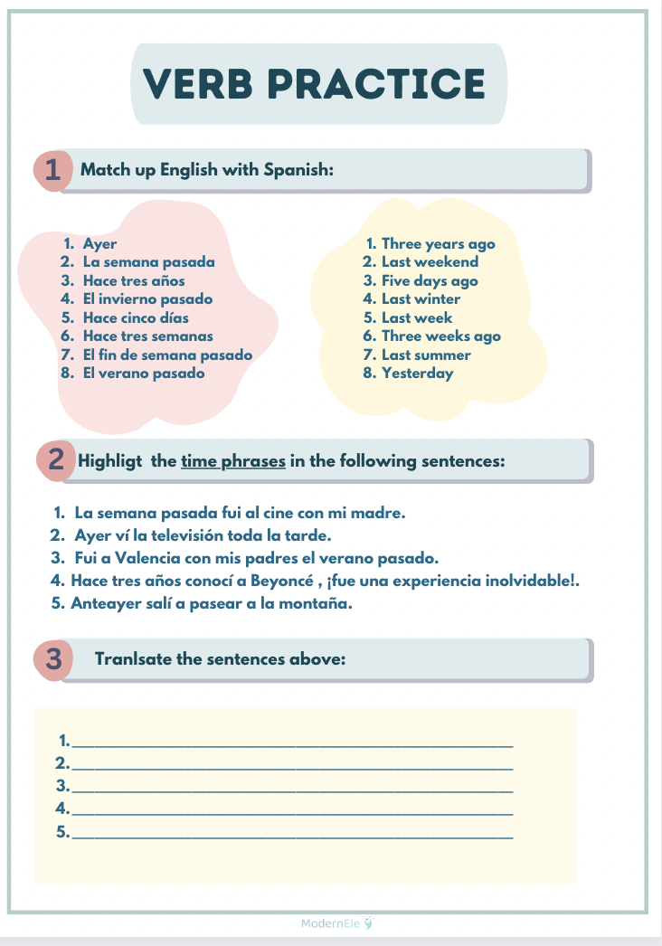 Verb Tenses Bundle: Present + Preterite GCSE Verbs! | Teaching Resources