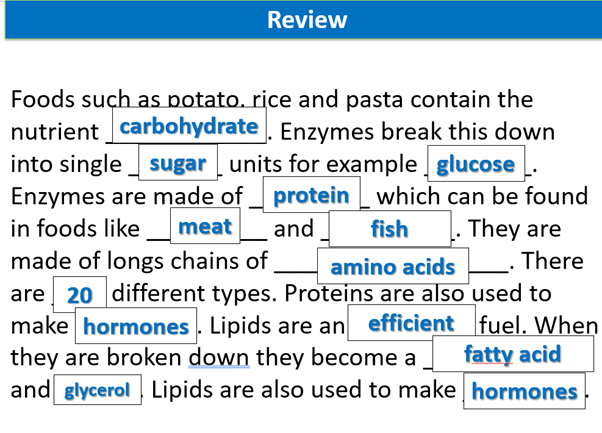 B3.3 The chemistry of food | Teaching Resources