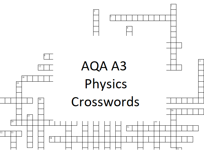 AQA A3 Physics Crosswords | Teaching Resources