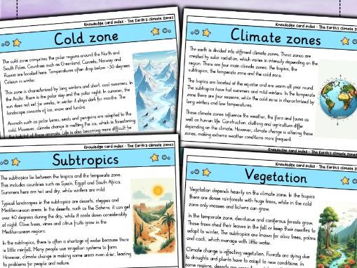 Earth's Climate Zones - Flashcards | Geography | Types, Characteristics ...