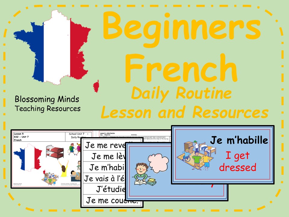 French Lesson And Resources Daily Routine Teaching Resources
